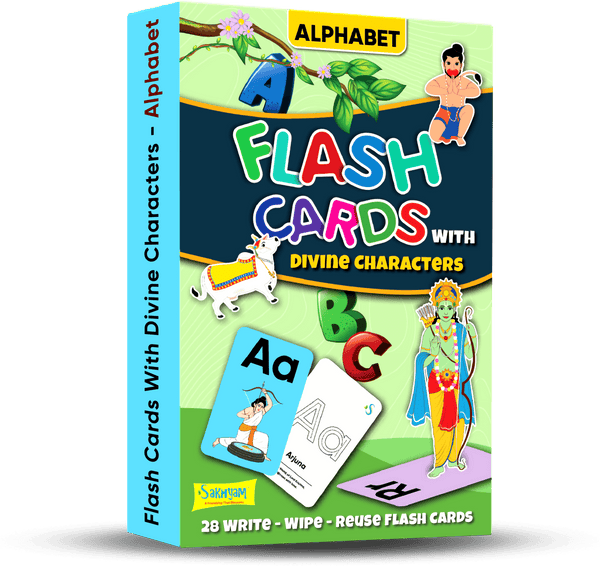 Alphabet Flash Cards With Divine Characters – Rasbihari Lal & sons
